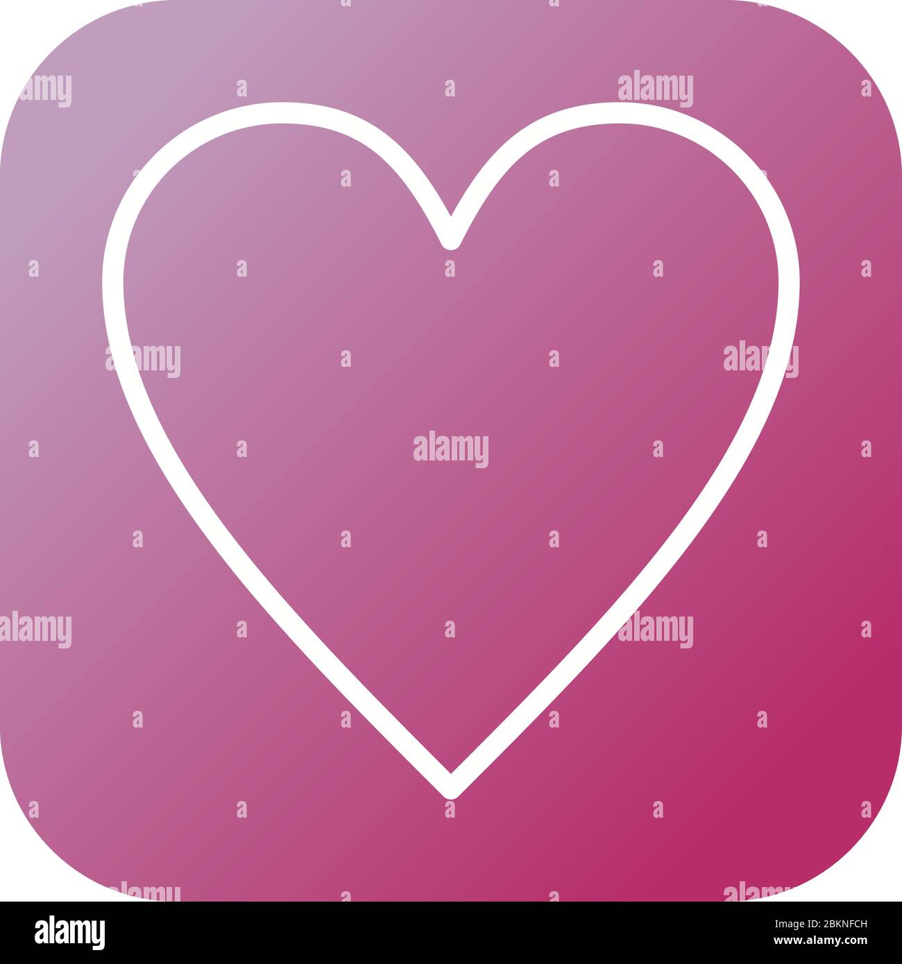 Beautiful Heart vector line icon Stock Vector Image & Art - Alamy