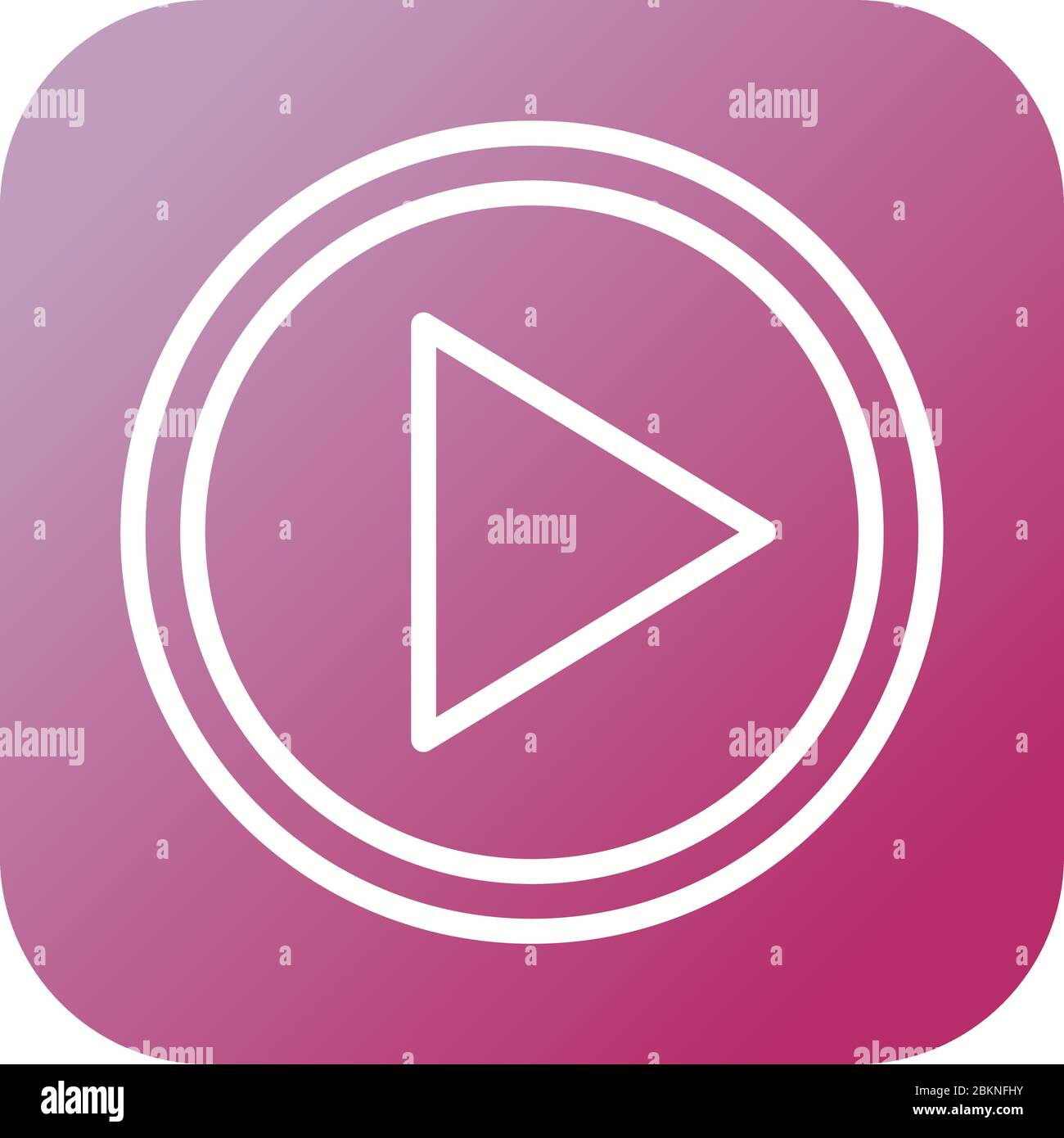Beautiful Video player vector line icon Stock Vector Image & Art - Alamy