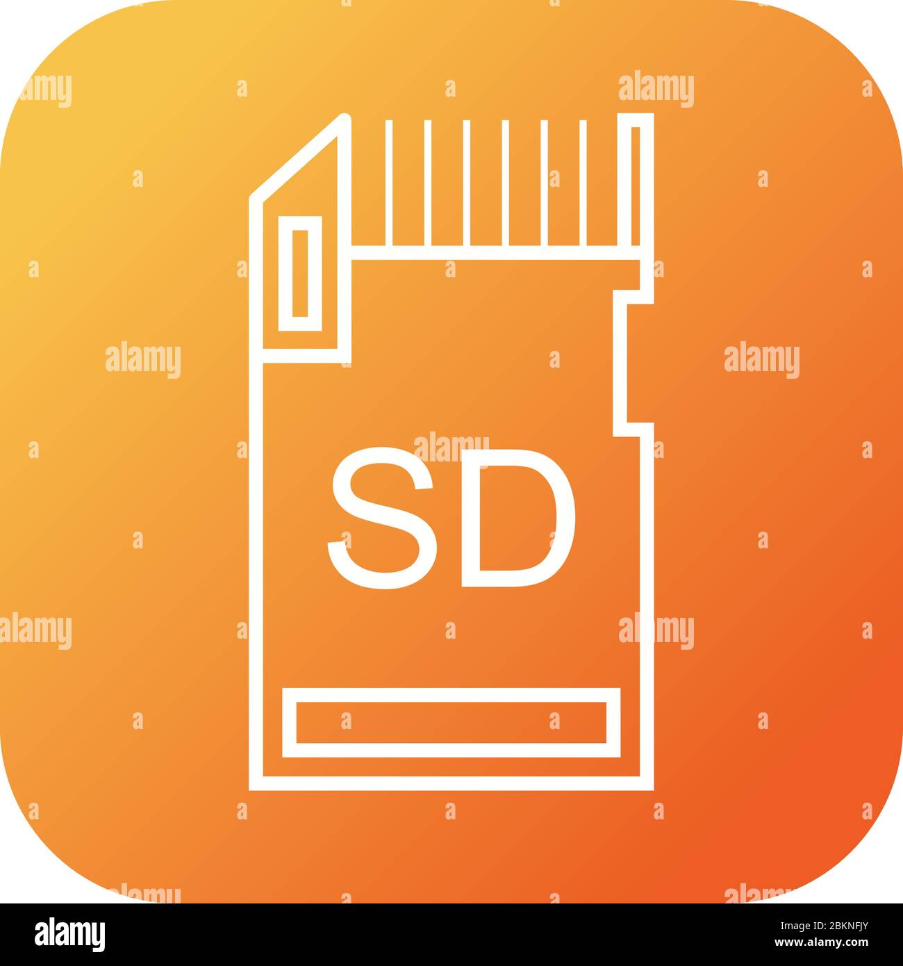 Beautiful Sd card vector line icon Stock Vector Image & Art - Alamy