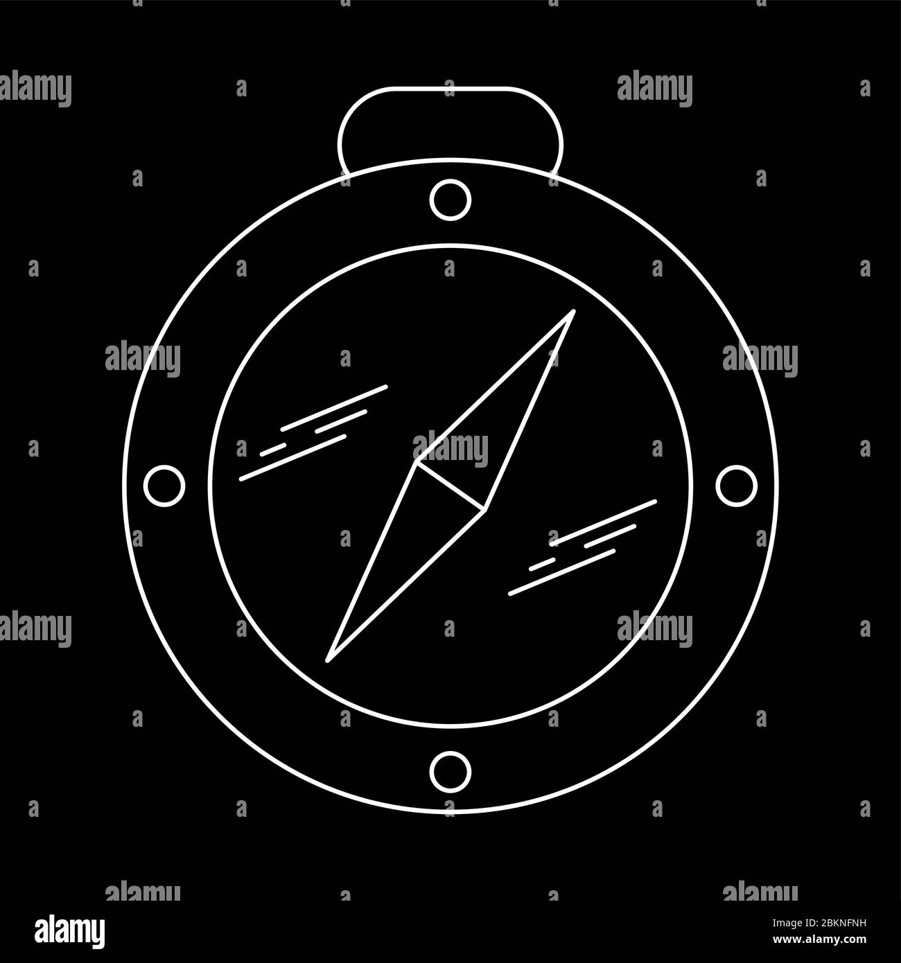 Beautiful compass vector line icon Stock Vector Image & Art - Alamy