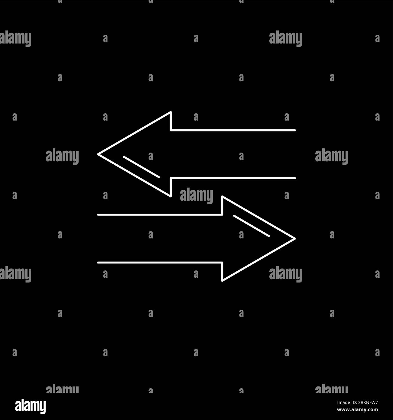 Left Right arrows line icon Stock Vector Image & Art - Alamy