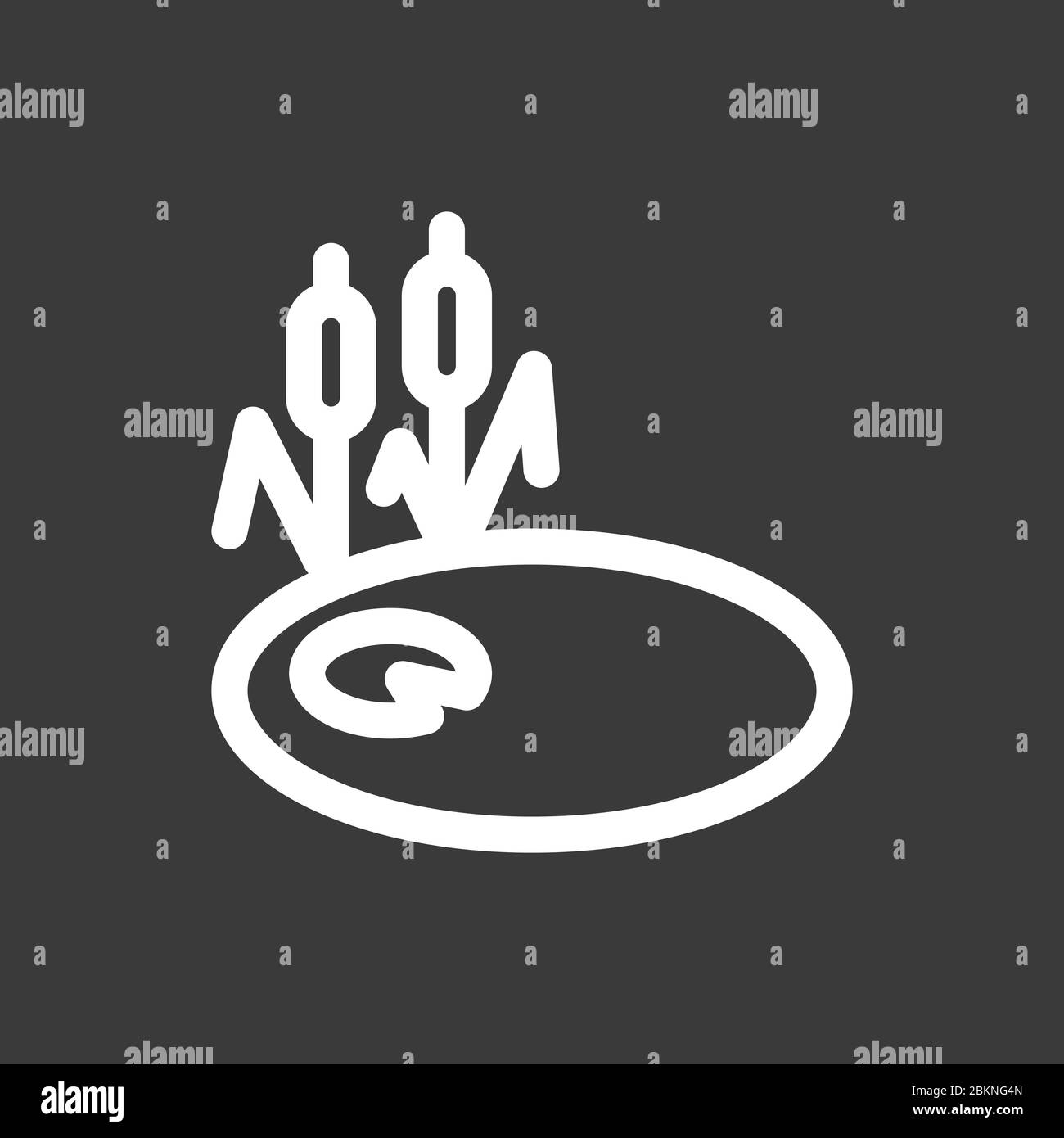 White swamp flower Stock Vector Images - Alamy