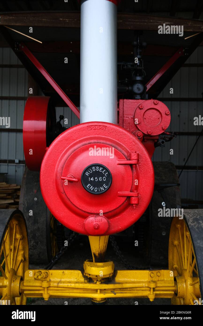 Red Russell Engine Stock Photo - Alamy