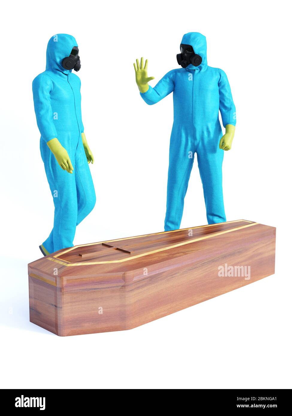 Hazmat suits blue Cut Out Stock Images & Pictures - Alamy