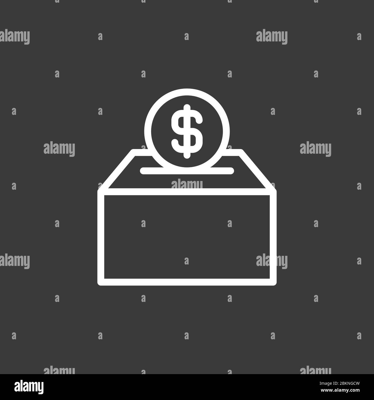 Moneybox icon. Modern flat design isolated on background Stock Vector ...