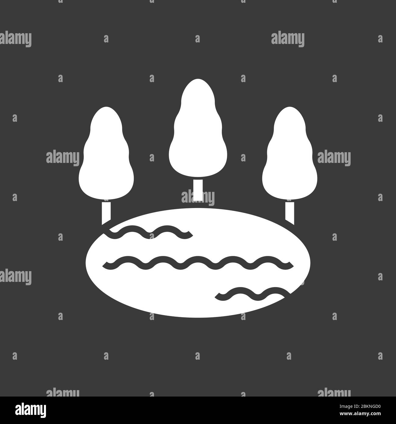 Pond icon illustration isolated vector sign symbol Stock Vector Image ...