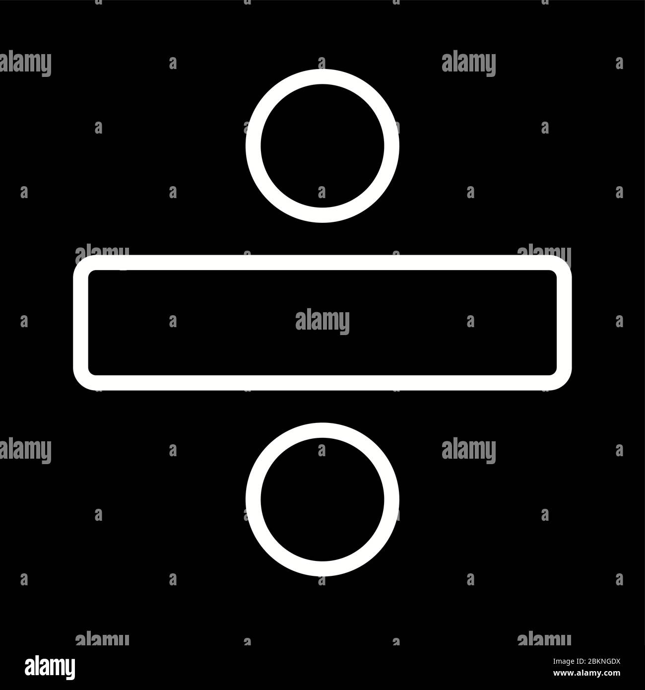 Beautiful Division vector line icon Stock Vector Image & Art - Alamy