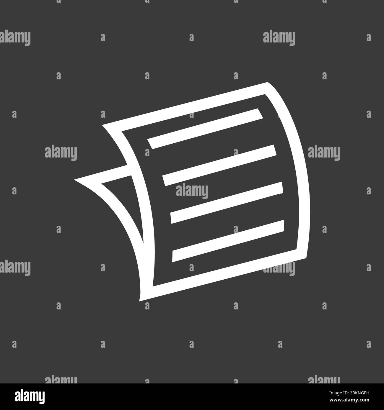 Newspaper icon vector. Symbol of news. Flat design Stock Vector Image ...