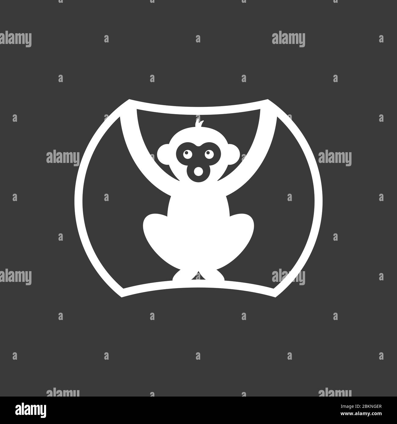 Cartoon party monkey smiling hi-res stock photography and images - Alamy