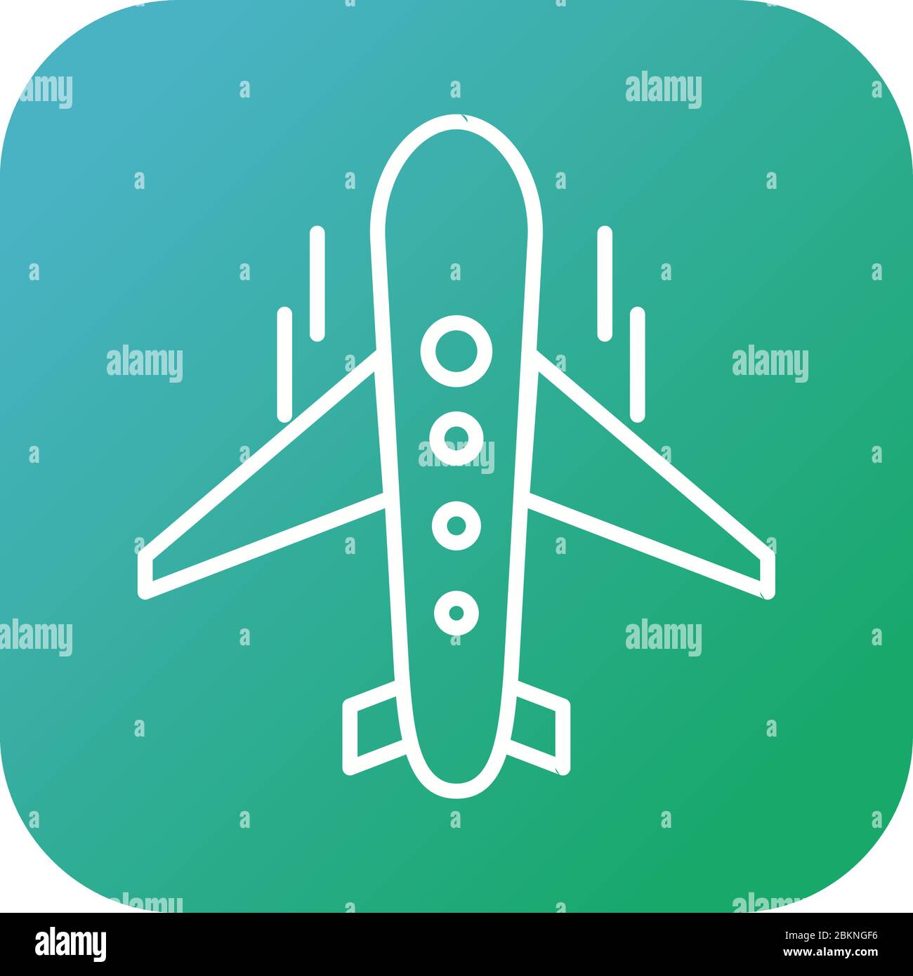 Beautiful Aeroplane Vector line icon Stock Vector Image & Art - Alamy