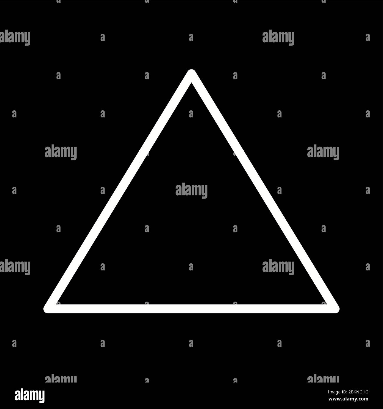 Beautiful Triangle vector line icon Stock Vector Image & Art - Alamy