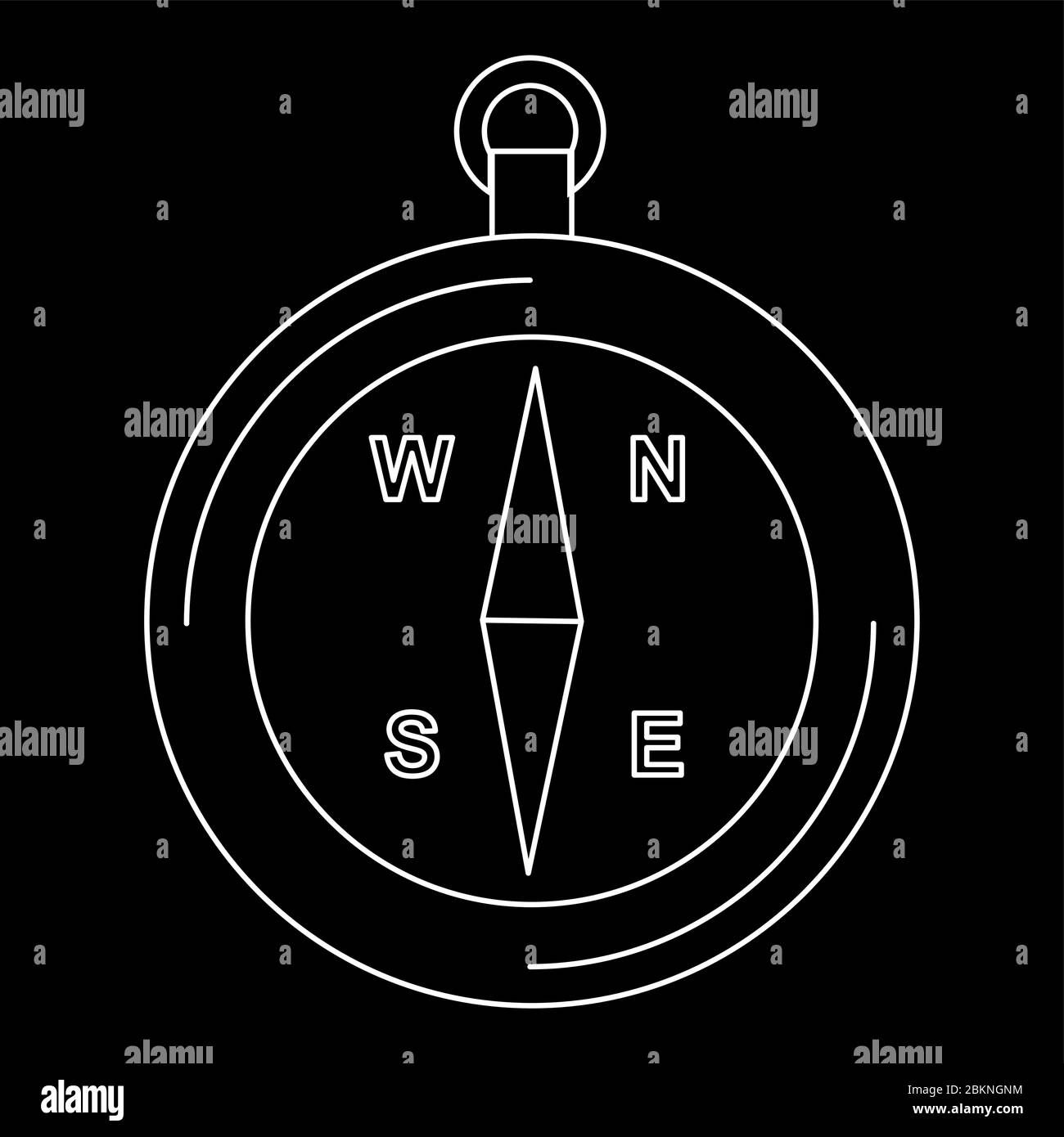 Beautiful compass vector line icon Stock Vector Image & Art - Alamy