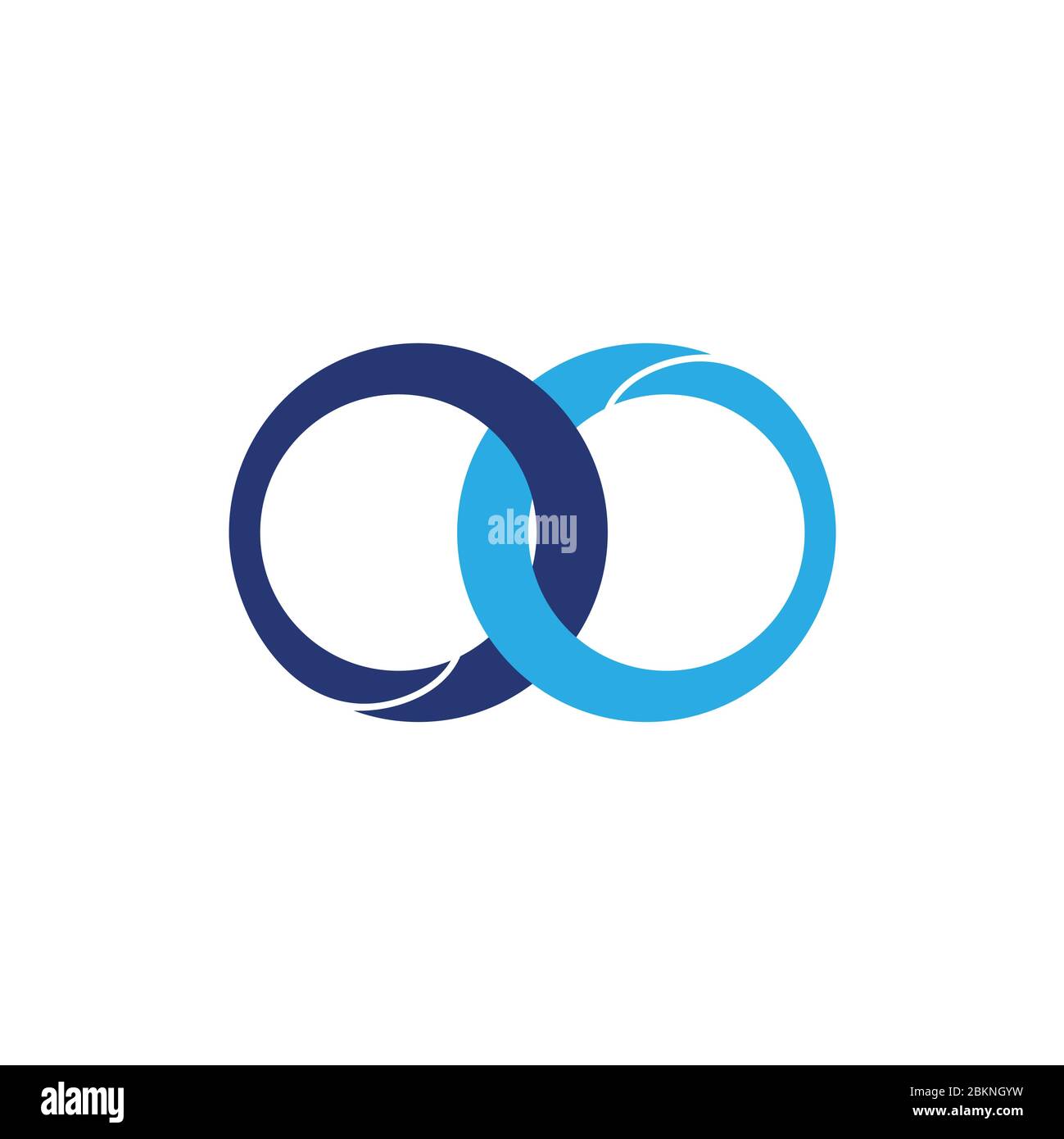 ring linked overlapping logo vector Stock Vector Image & Art - Alamy