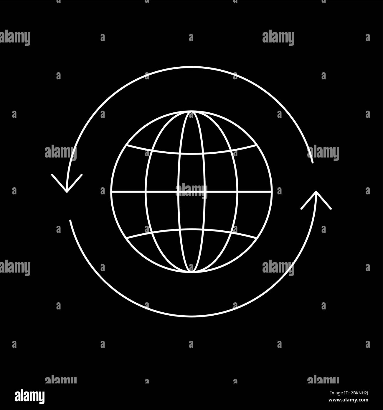 Beautiful World vector line icon Stock Vector Image & Art - Alamy