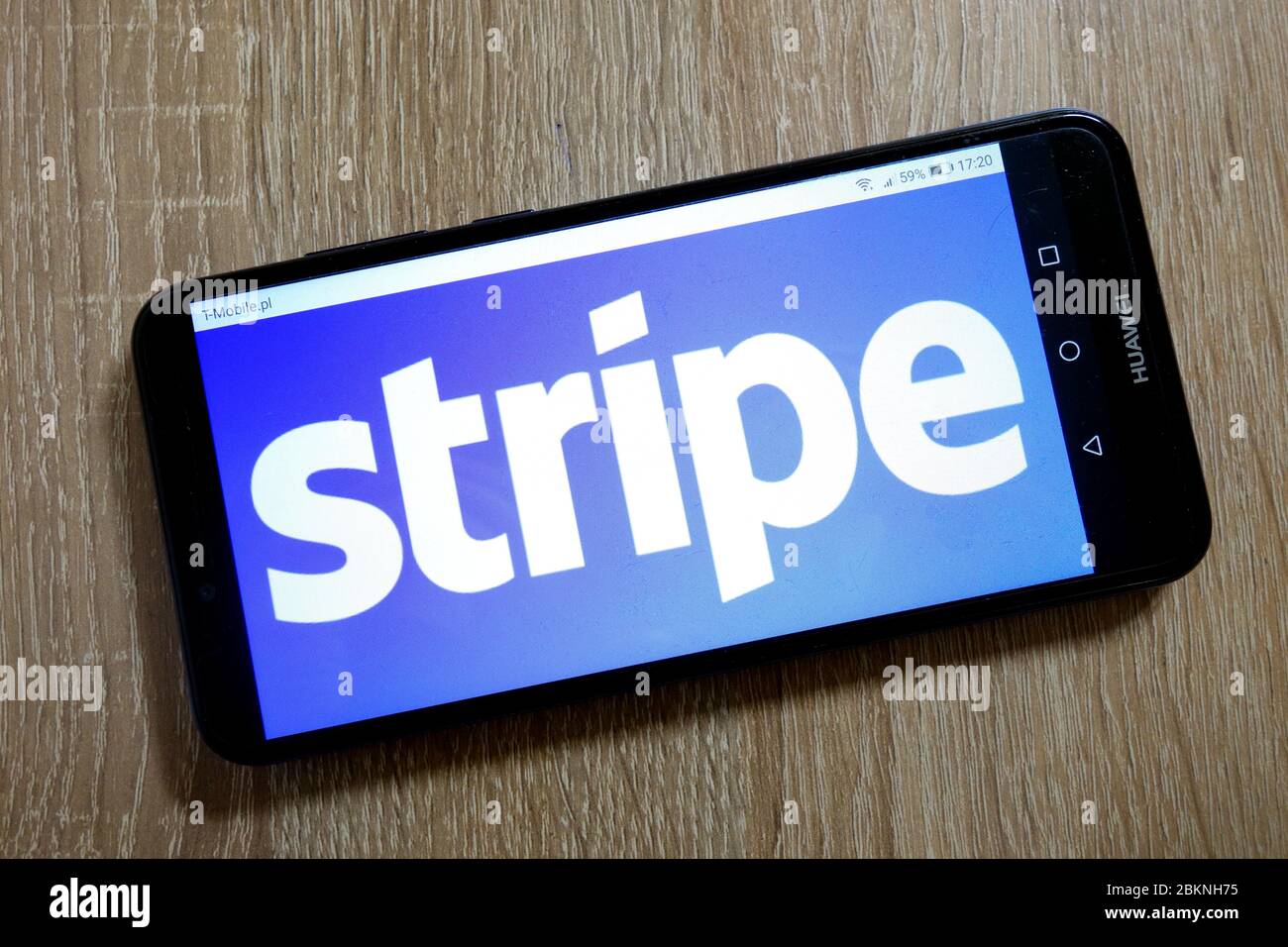 Stripe logo displayed on smartphone Stock Photo - Alamy