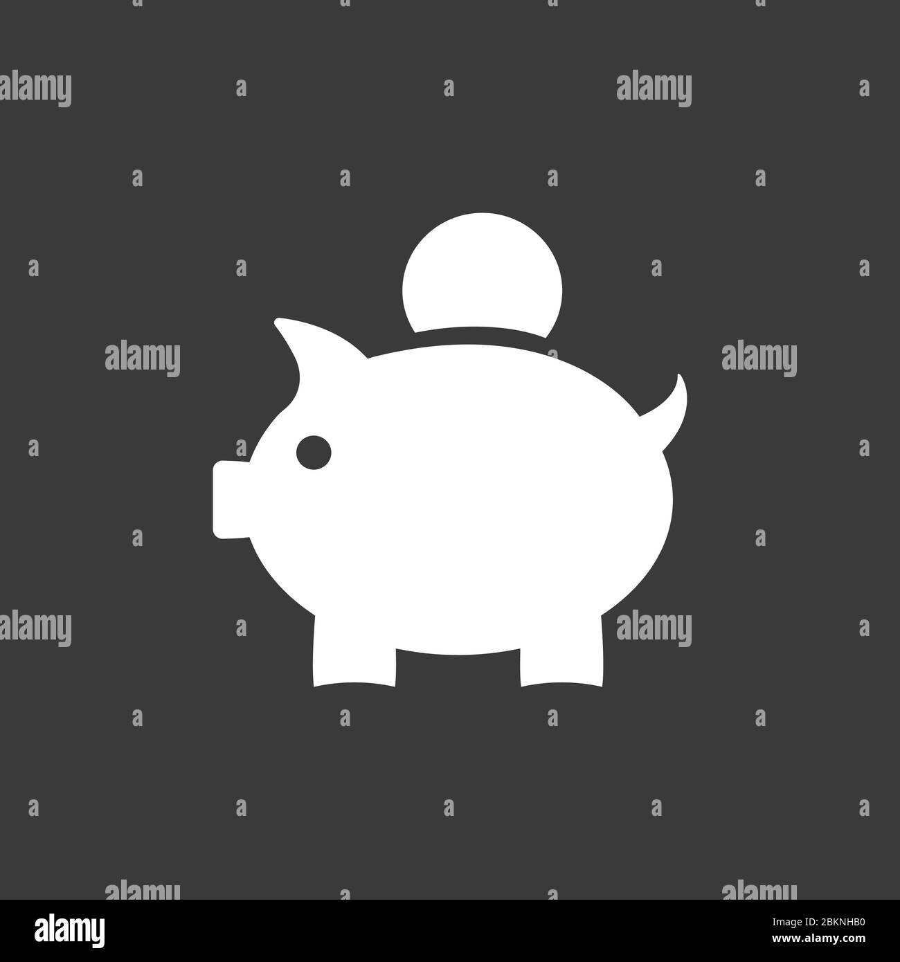 Moneybox icon. Modern flat design isolated on background Stock Vector ...