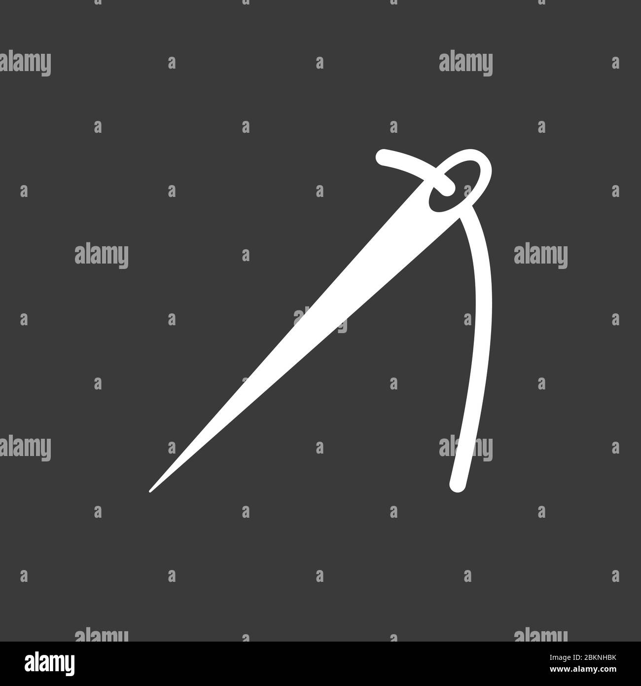 Needle icon, vector sewing symbol or element for design Stock Vector ...
