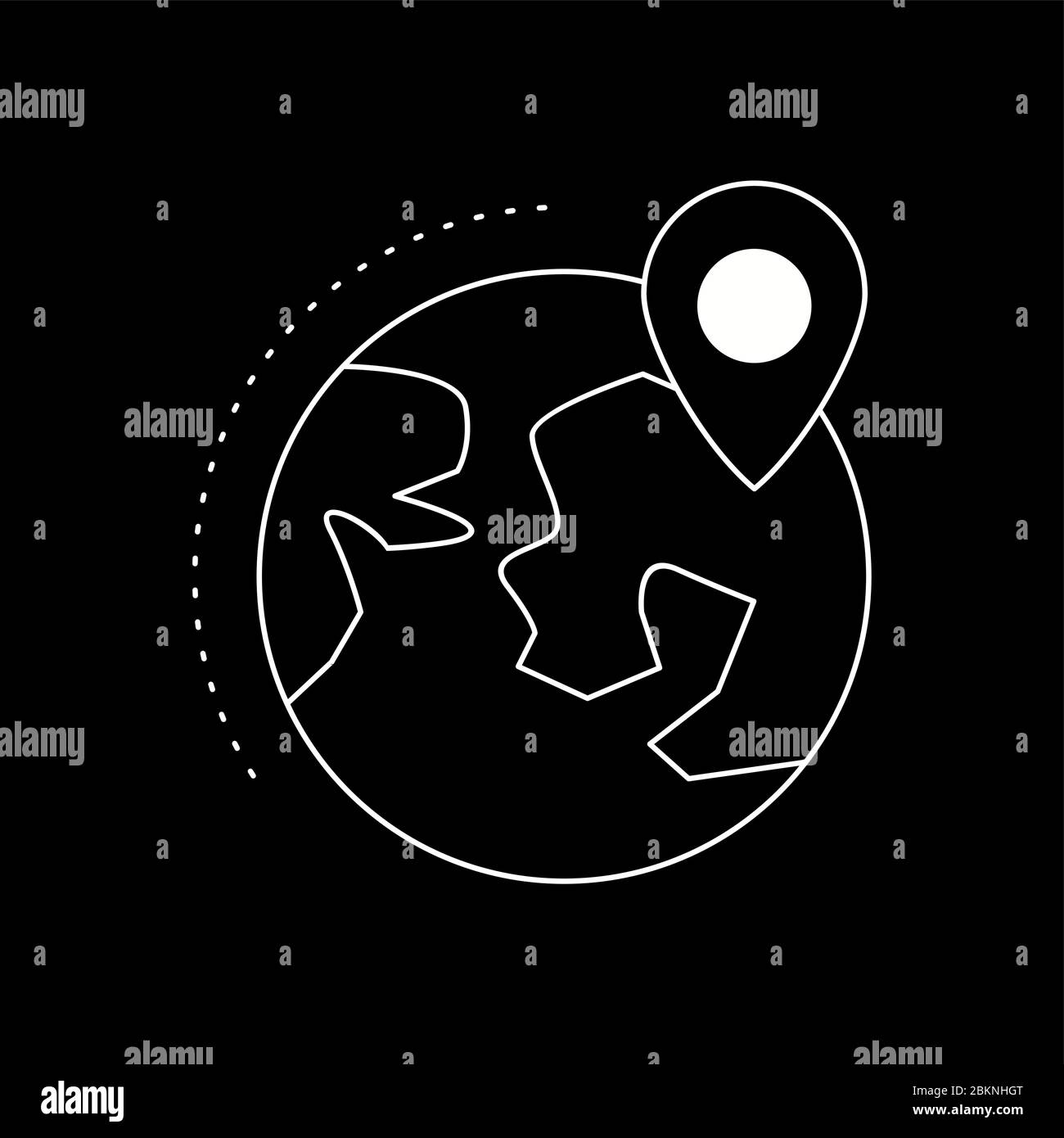 Find on Maps line icon Stock Vector Image & Art - Alamy