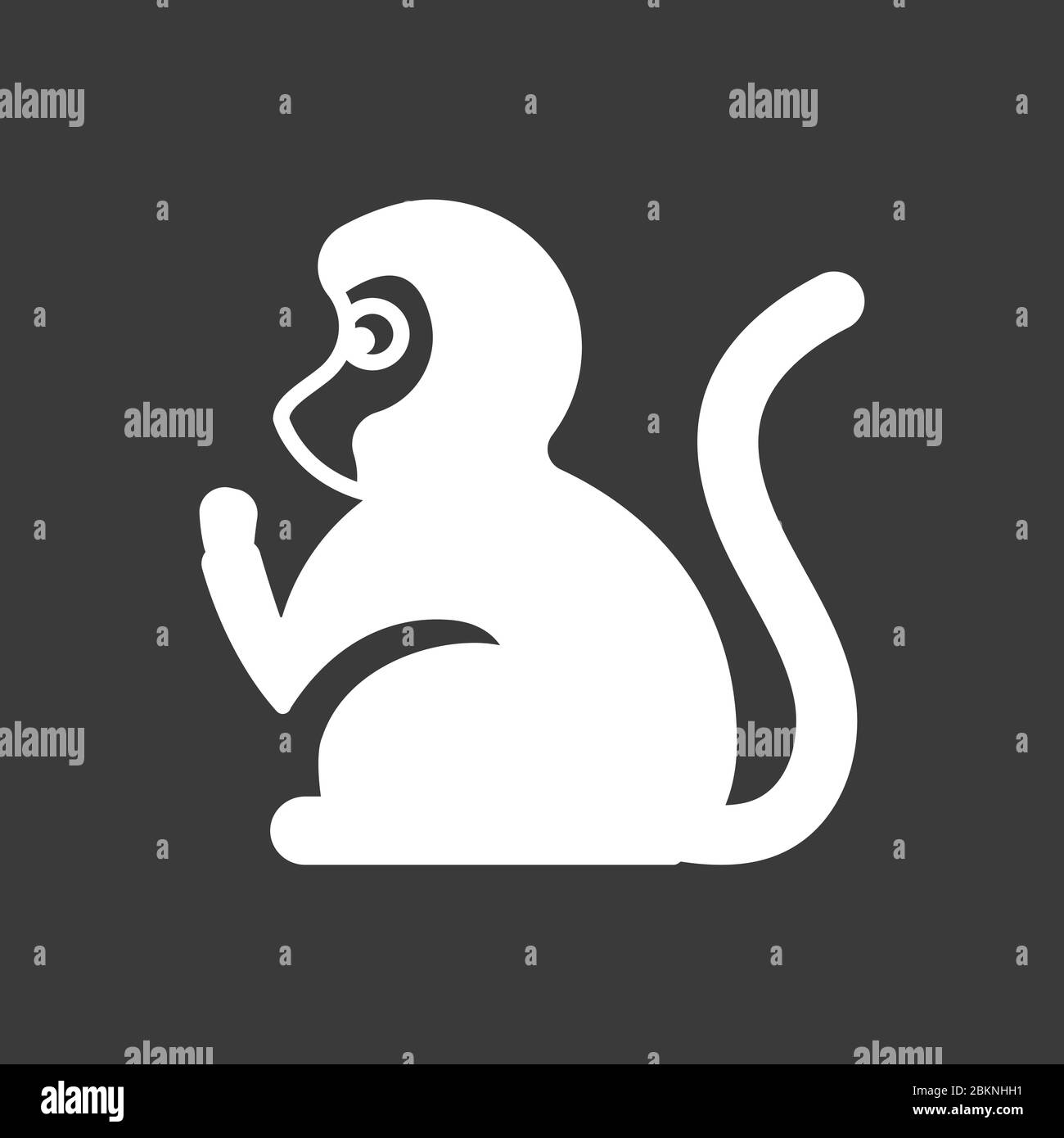 Vector monkey icon isolated on background. Animal symbol Stock Vector ...