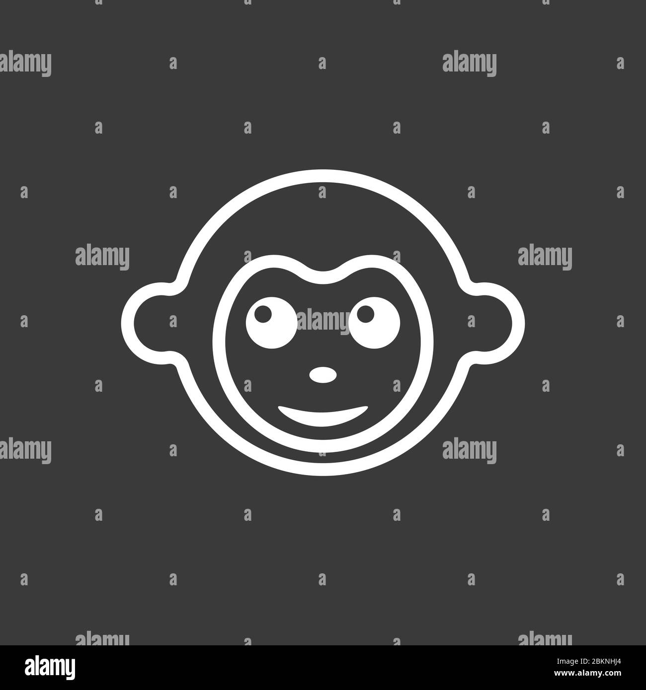 Vector monkey icon isolated on background. Animal symbol Stock Vector ...