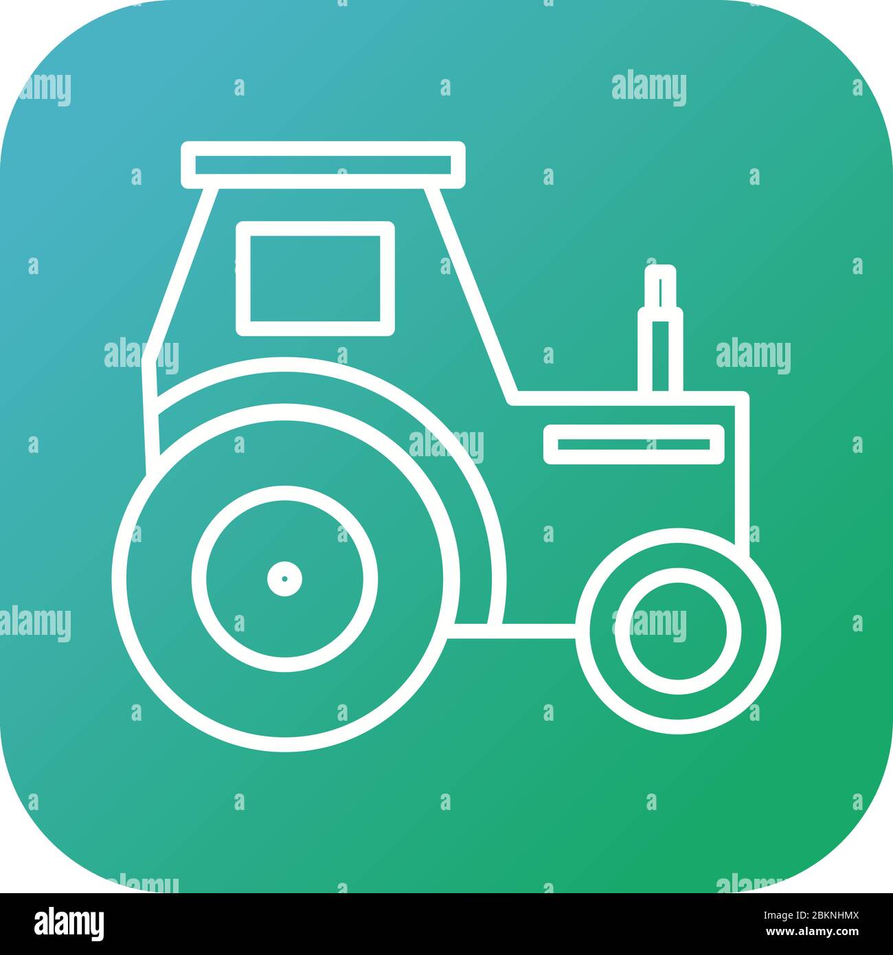 Beautiful Tractor Vector line icon Stock Vector Image & Art - Alamy