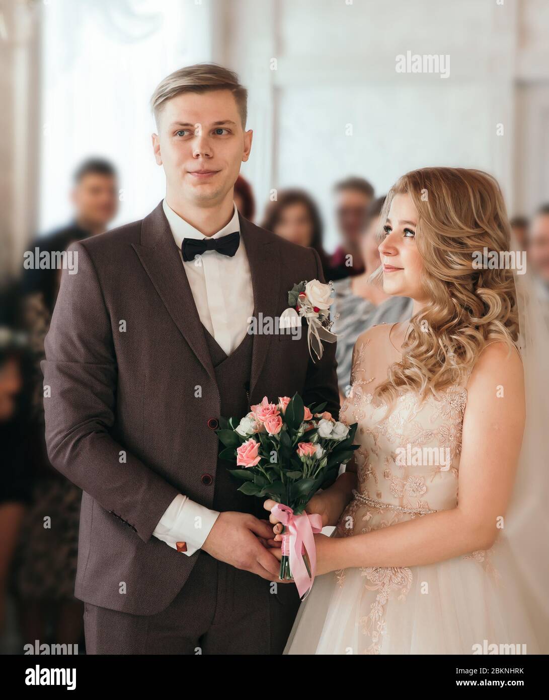 beautiful groom waiting for the wedding ceremony to begin Stock Photo ...