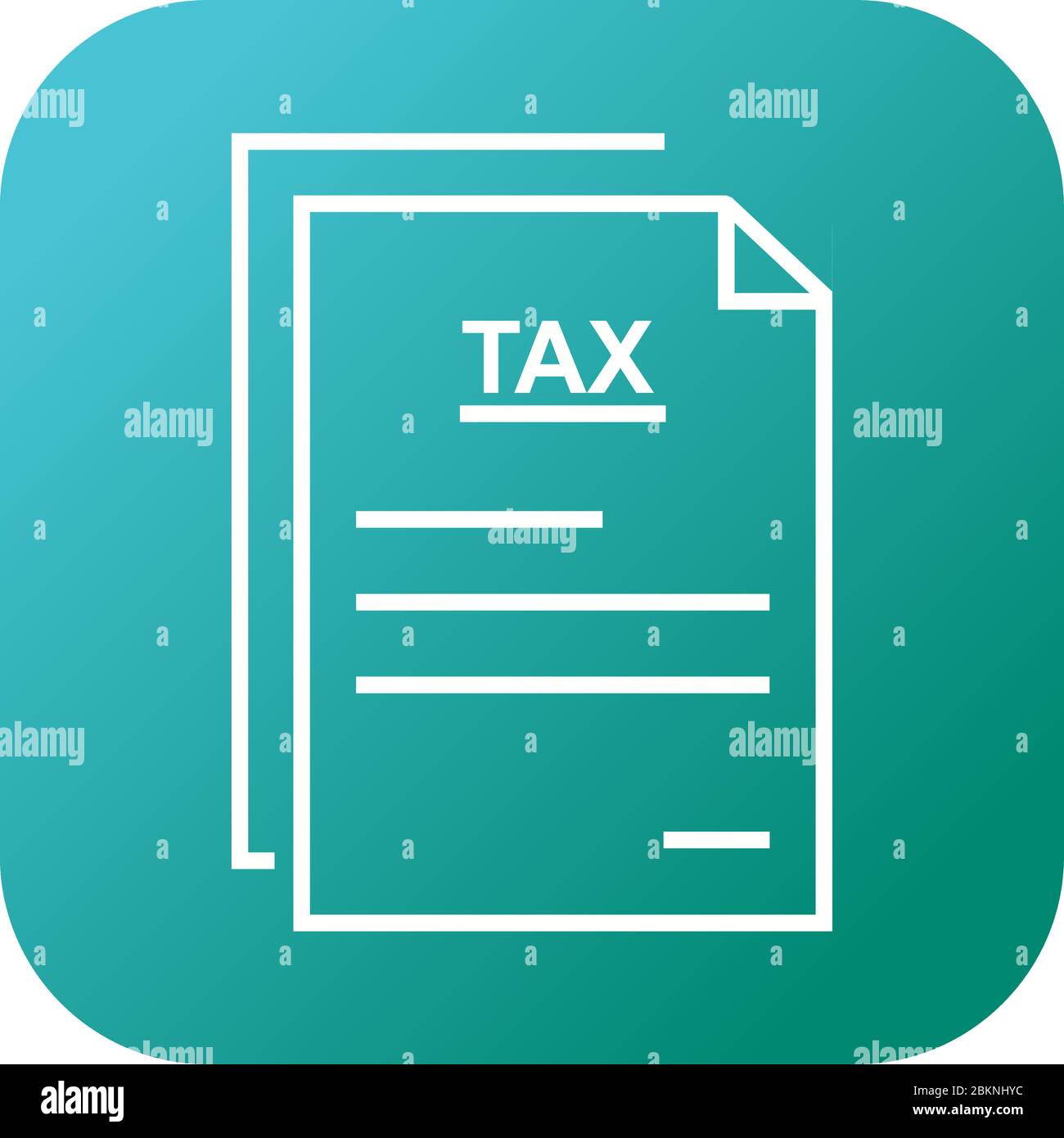 Beautiful Tax notice Vector line icon Stock Vector Image & Art - Alamy