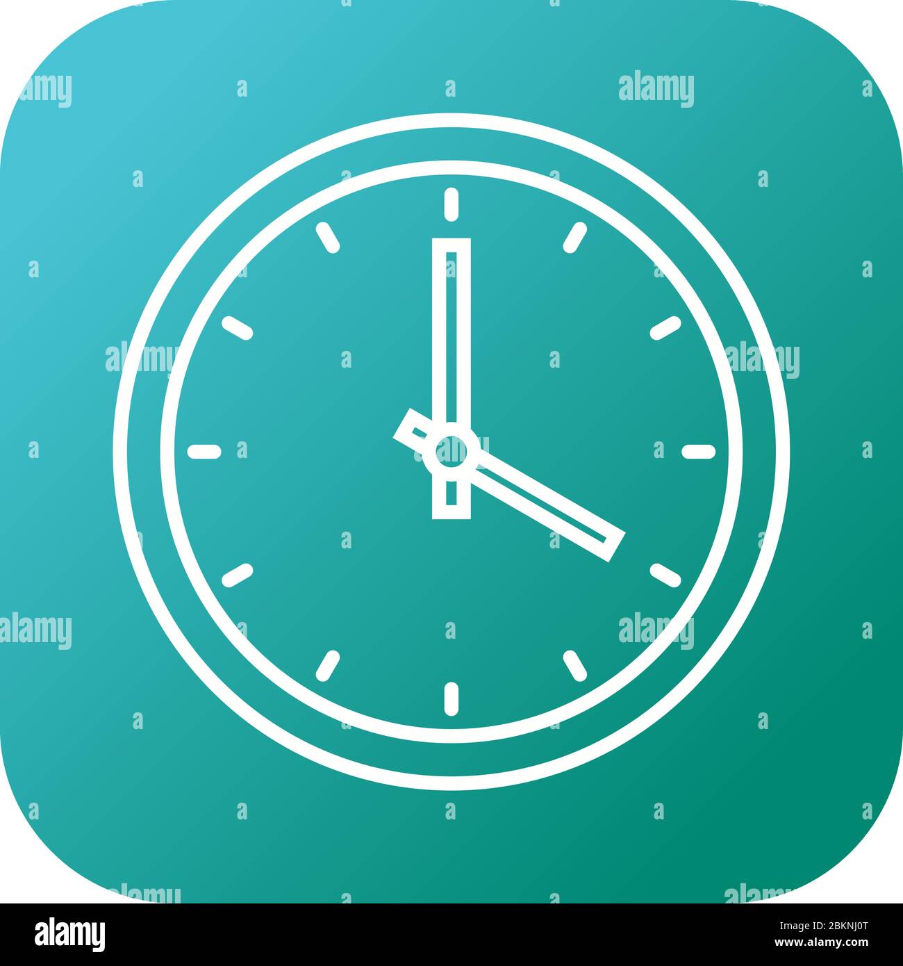 Beautiful Clock Vector line icon Stock Vector Image & Art - Alamy