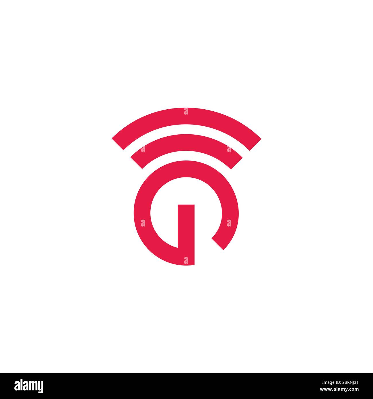 power button simple geometric stripes signal symbol logo vector Stock ...