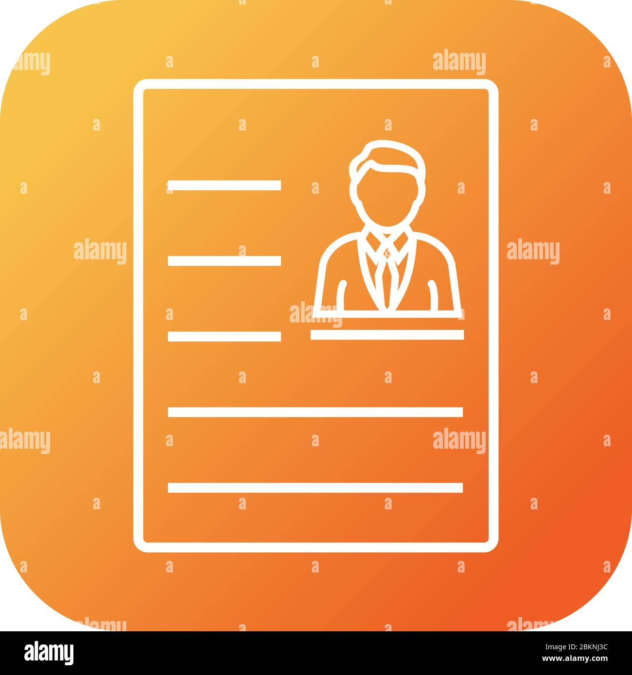 Beautiful CV Vector line icon Stock Vector Image & Art - Alamy