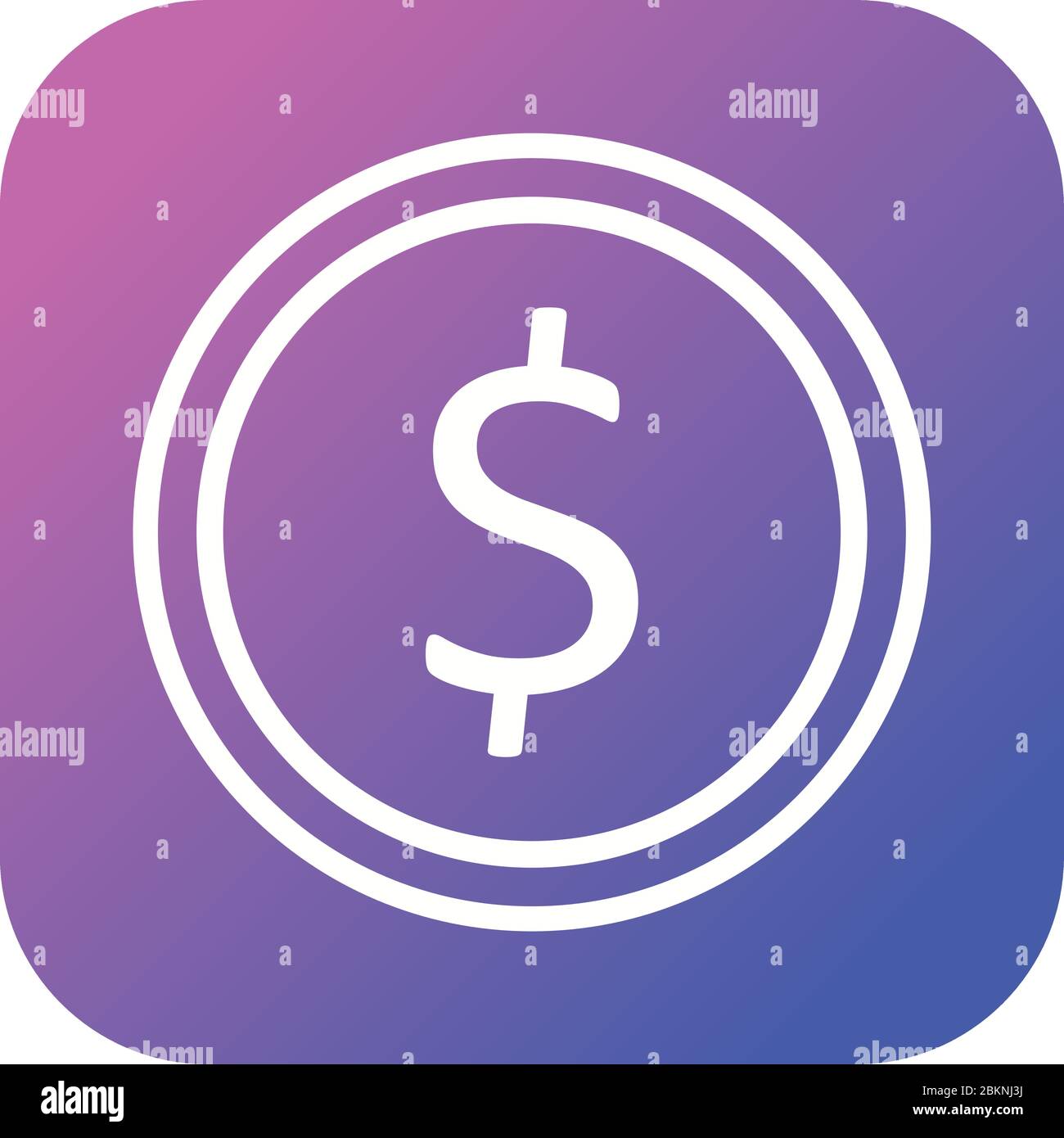 Beautiful Dollar vector line icon Stock Vector Image & Art - Alamy