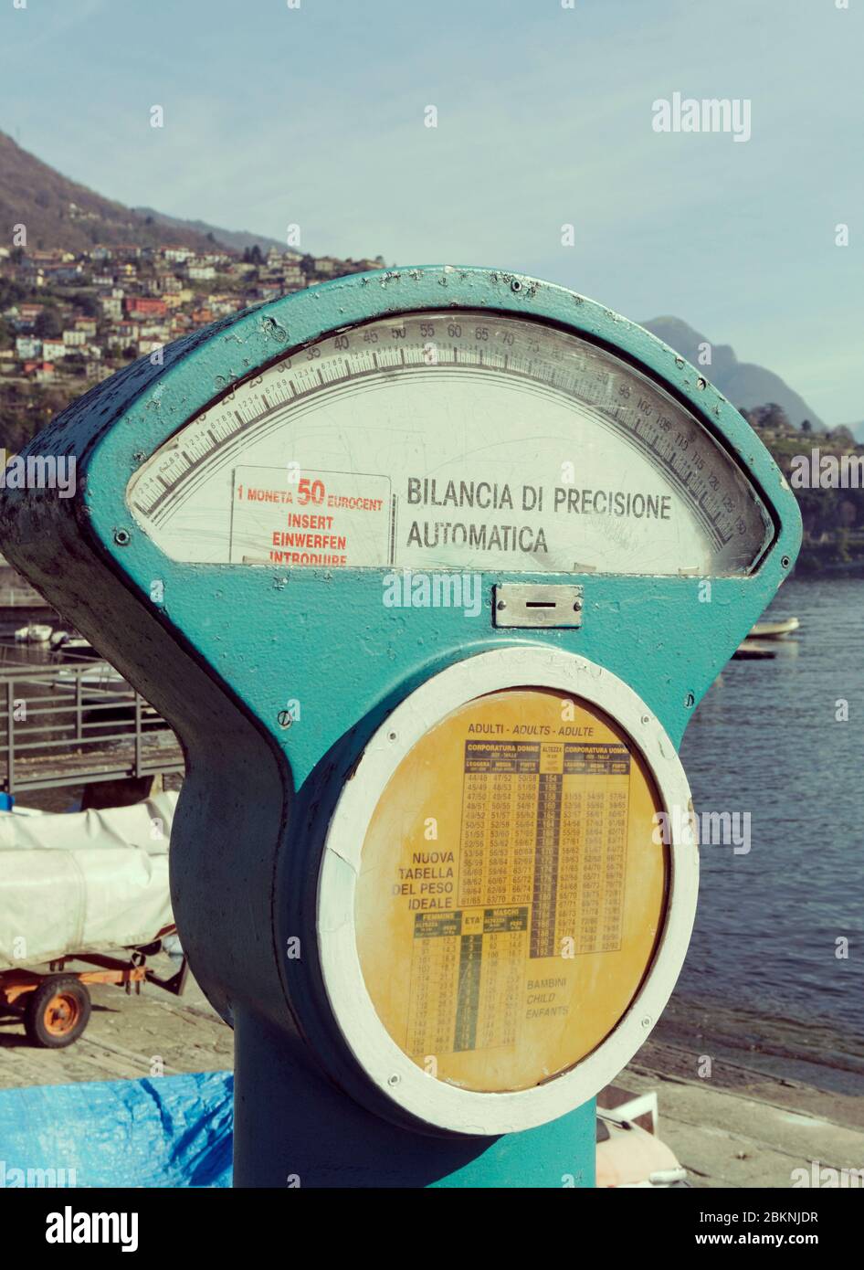 Vintage coin operated scale hi-res stock photography and images - Alamy