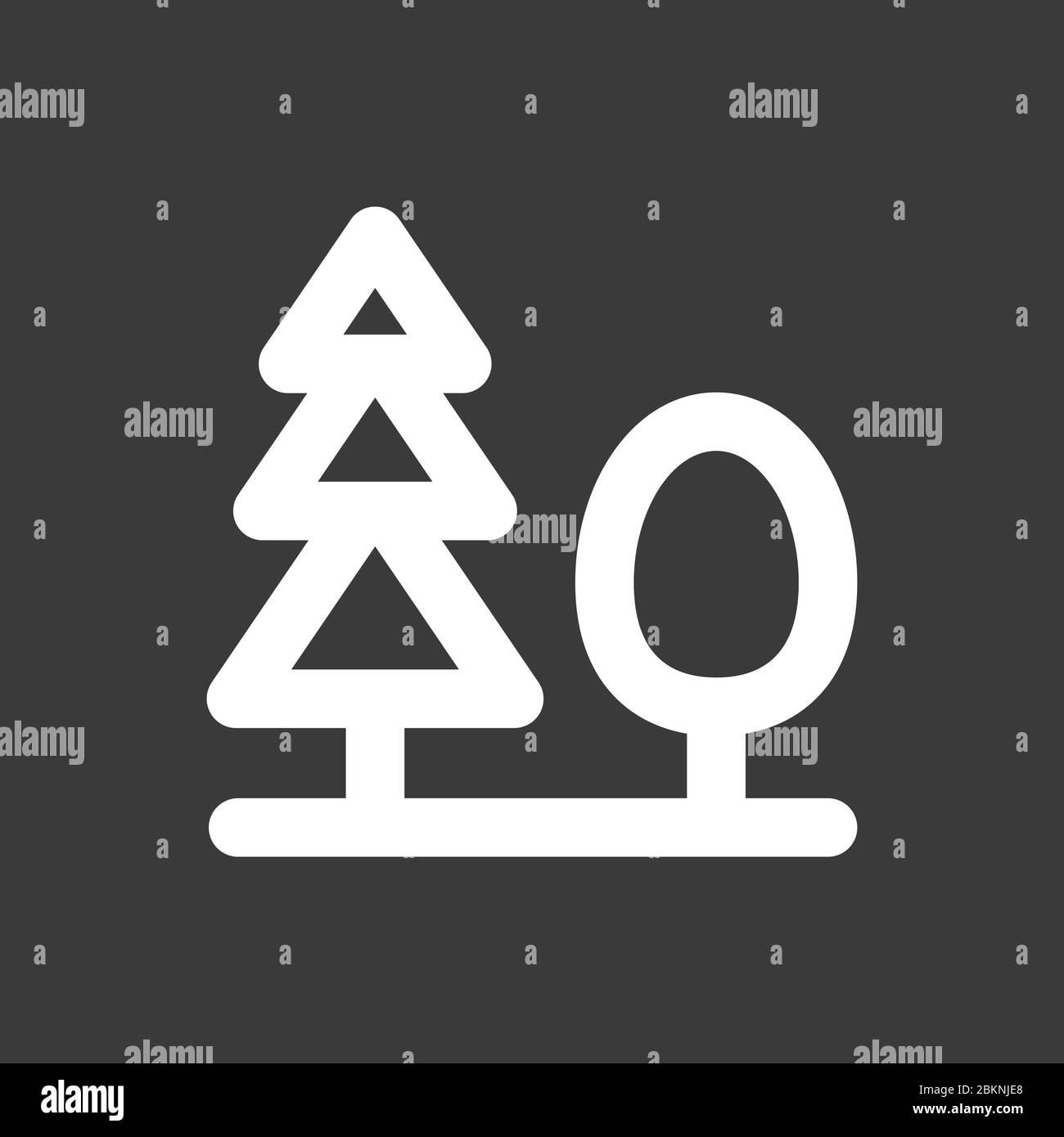 Park vector icon isolated on background. Ecology symbol Stock Vector ...