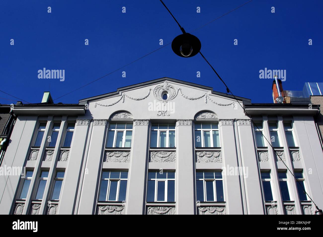 Beautiful Riga city architecture with old buildings Stock Photo - Alamy