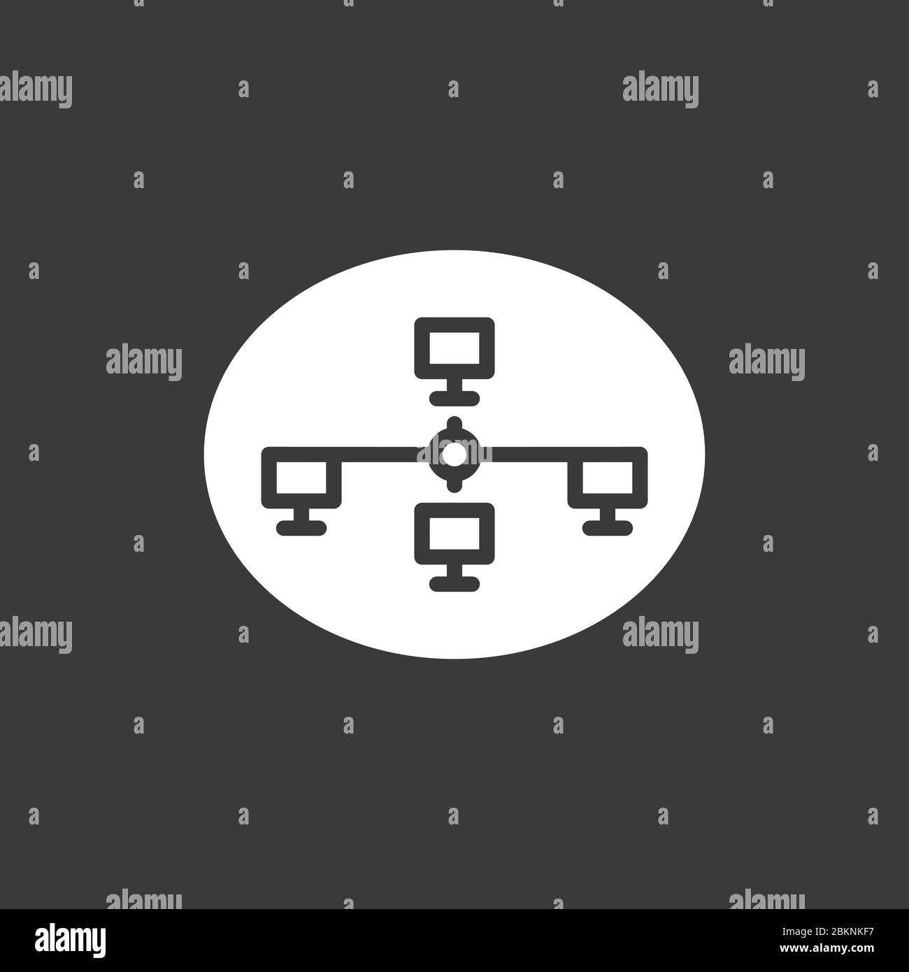 Network Icon Computing And Computer Network Symbol Stock Vector Image 0952