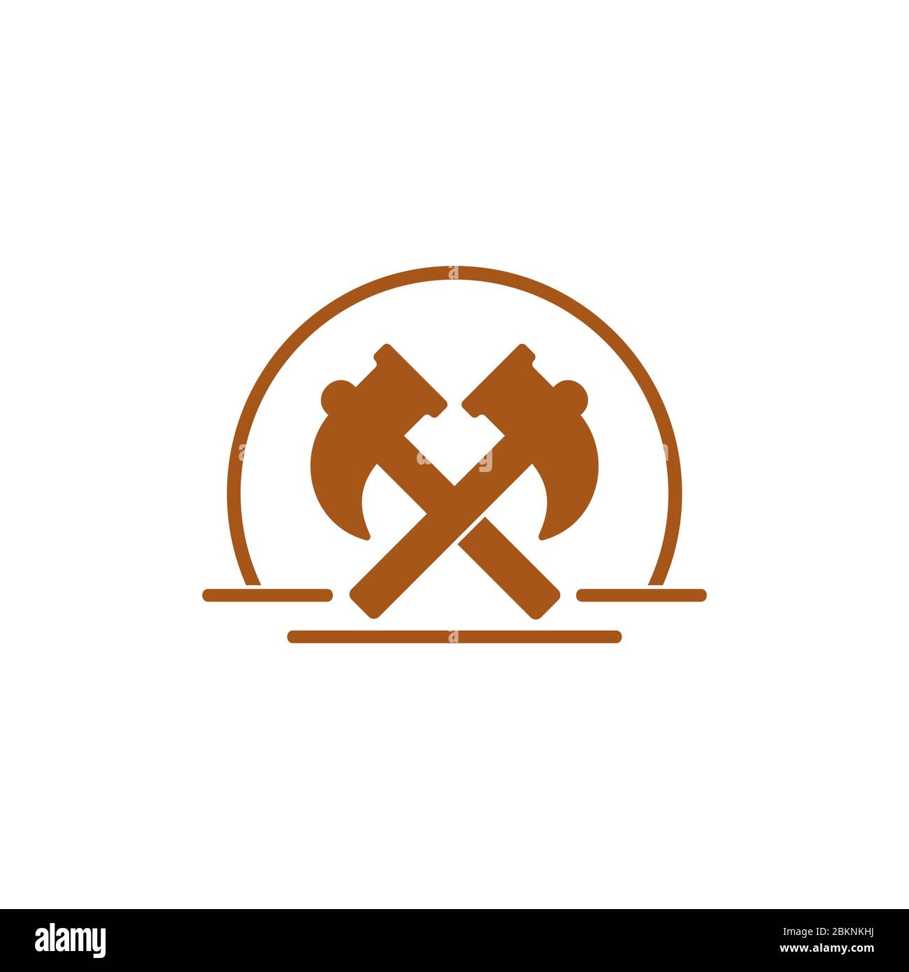 hammer simple silhouette logo vector Stock Vector Image & Art - Alamy