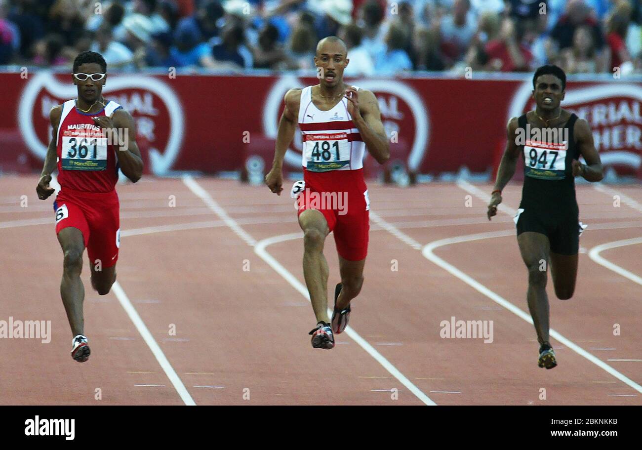 MANCHESTER - JULY 28: Stephen BUCKLAND of Mauritius , Chris LAMBERT of ...