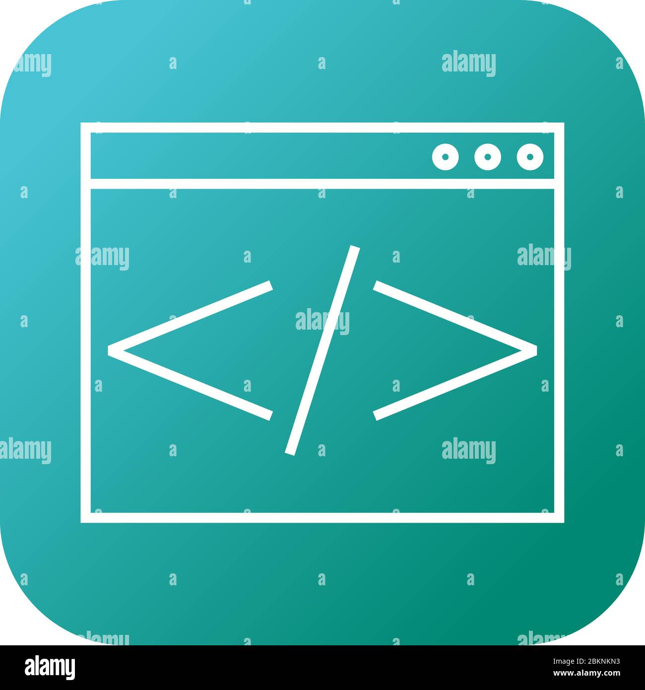 Beautiful Coding vector line icon Stock Vector Image & Art - Alamy