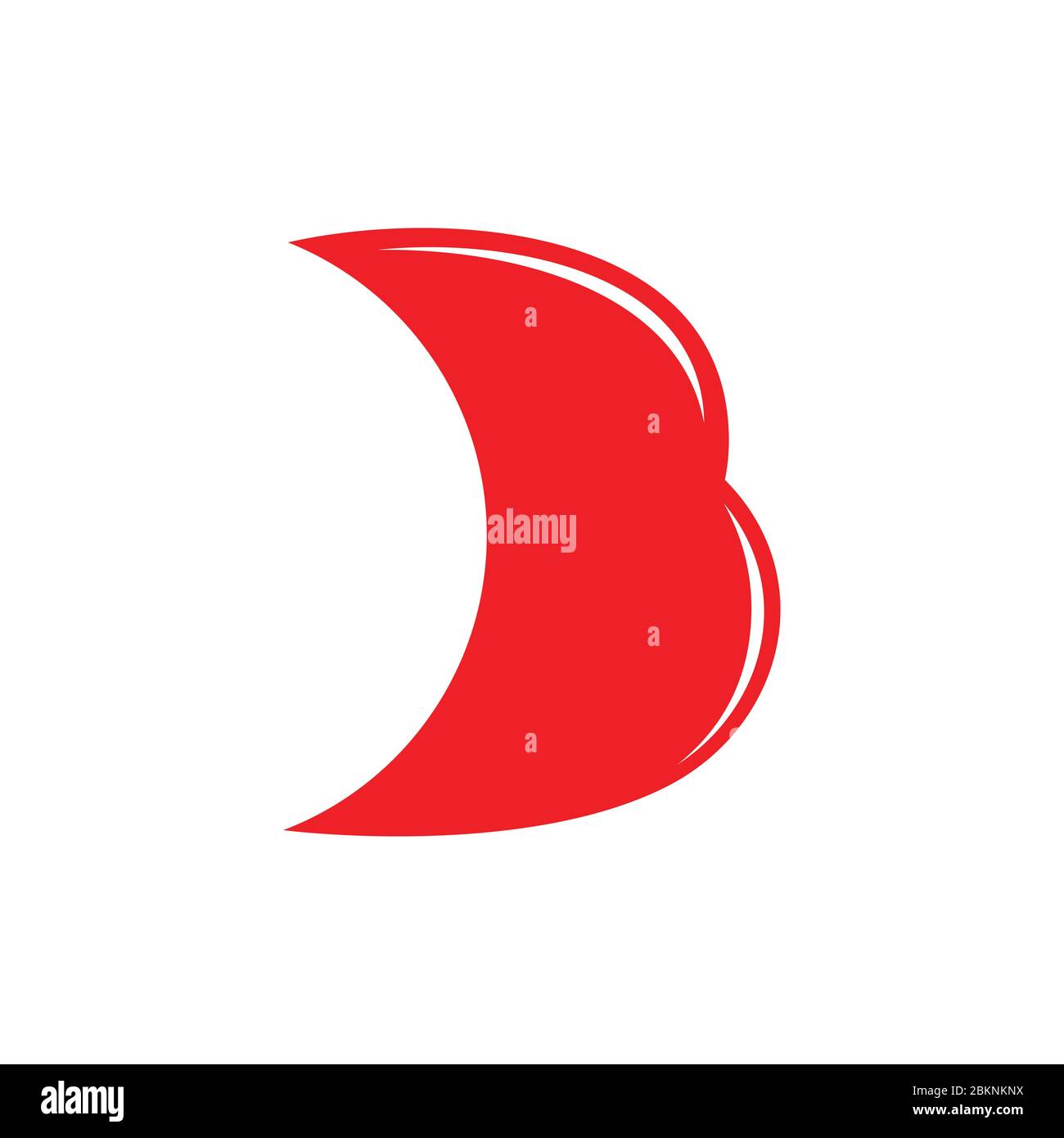 letter b simple curves design logo vector Stock Vector Image & Art - Alamy