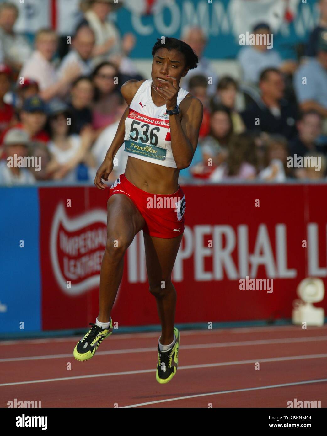 MANCHESTER - JULY 28: Shani ANDERSON of England compete in Women's 200m ...