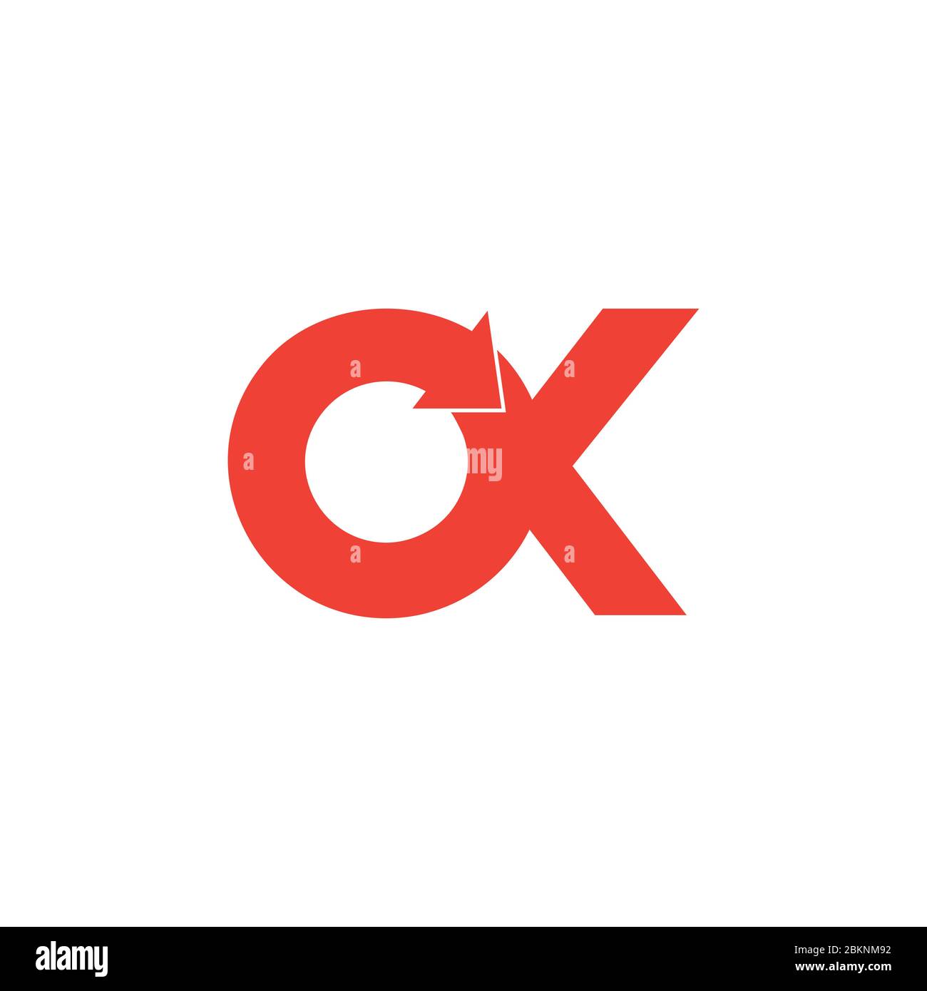 letter ox circle rotation design logo vector Stock Vector Image & Art ...