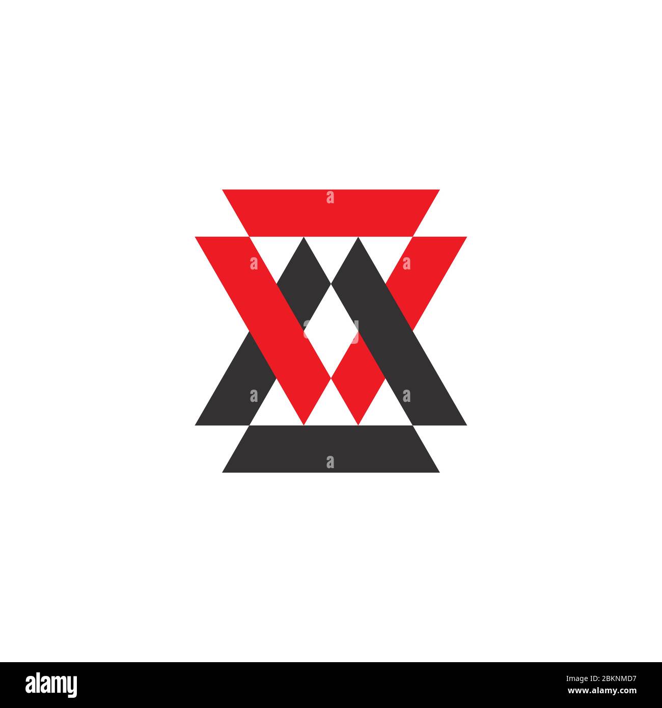 letter x linked triangle geometric logo vector Stock Vector Image & Art ...