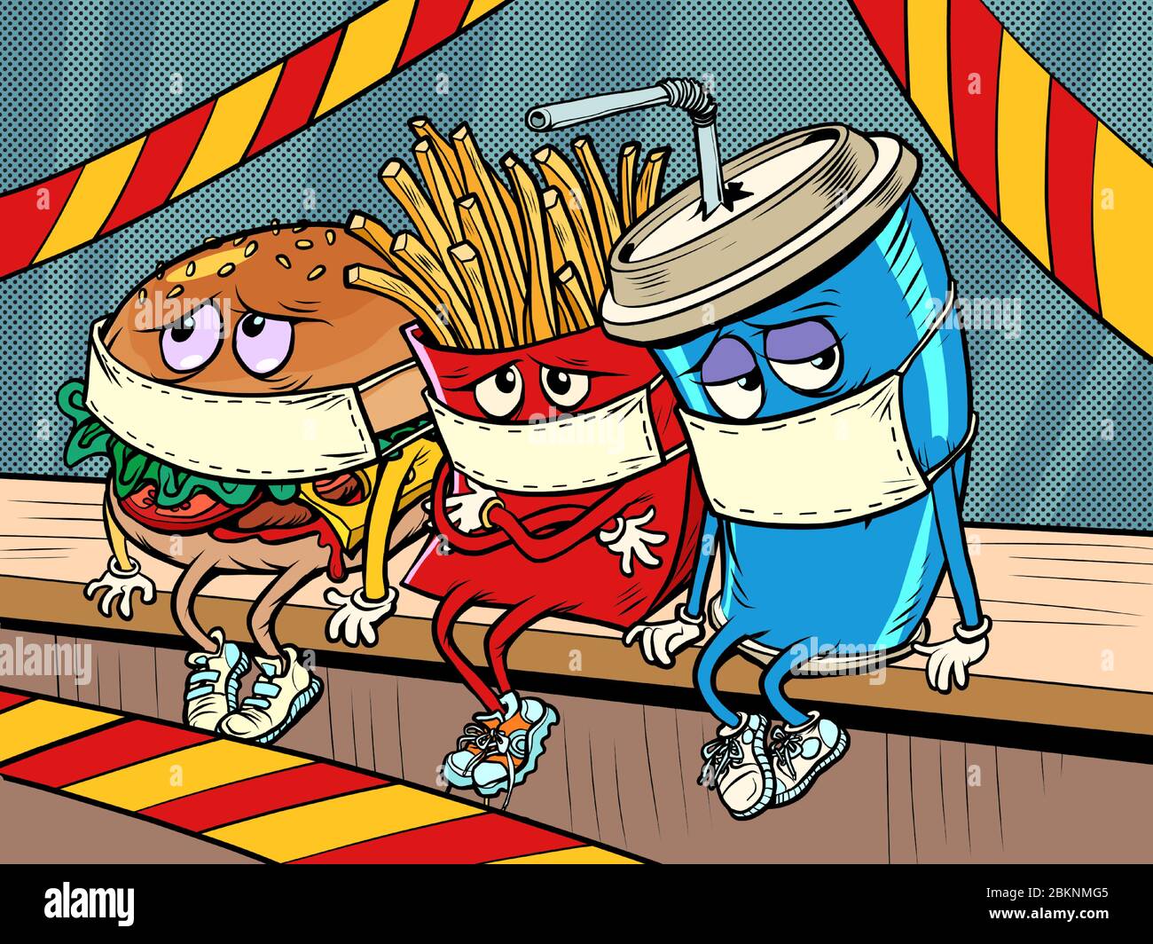 restaurants are closed for a coronavirus epidemic quarantine.. sad fast ...