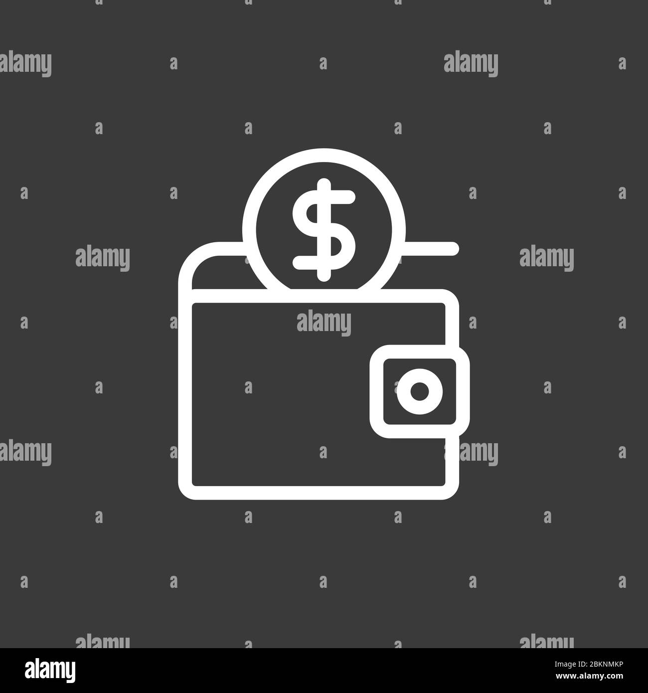 Purse vector icon. Wallet symbol for your web site design, logo, app ...