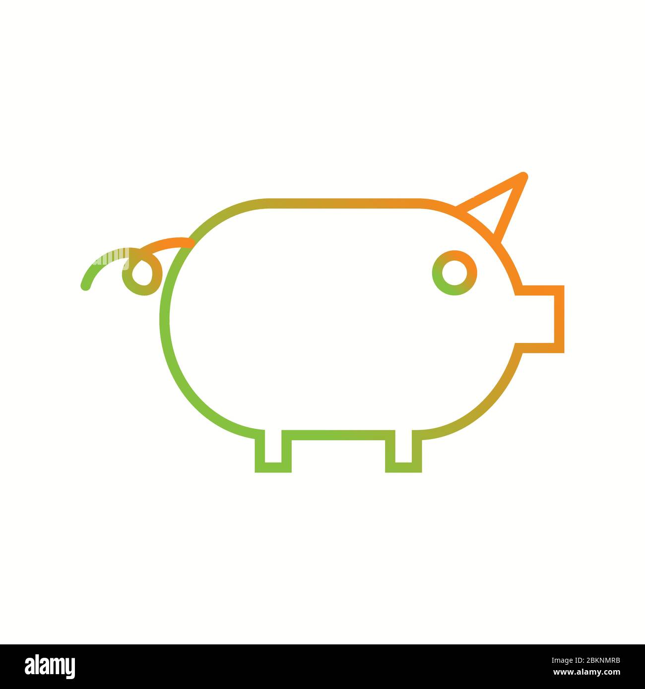 Beautiful Piggy Vector line icon Stock Vector Image & Art - Alamy