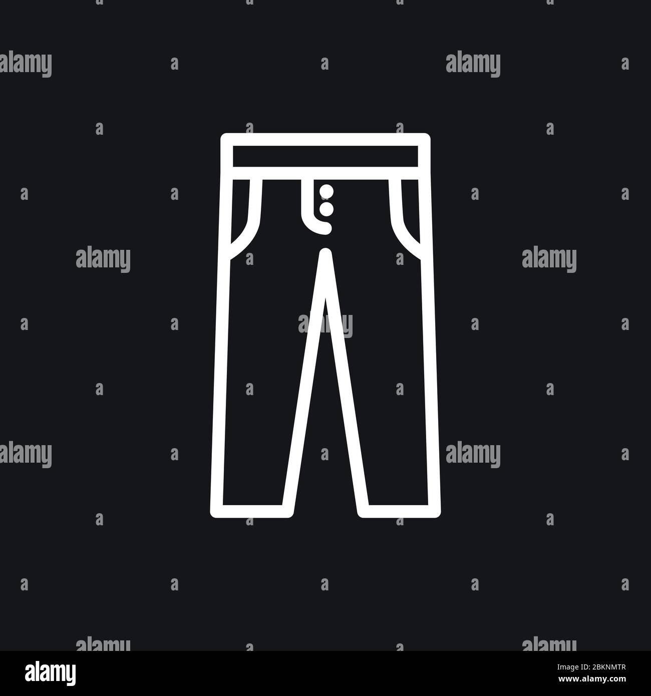 Pants icon. solid fill vector icons set as flat icons Stock Vector ...