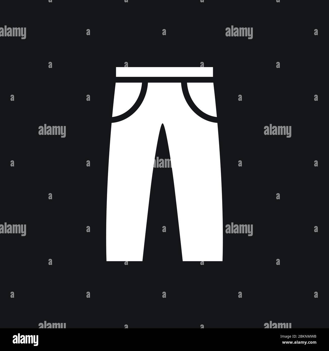 Pants icon. solid fill vector icons set as flat icons Stock Vector ...