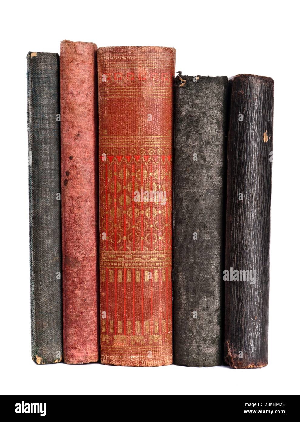 old antique books from scuffs and scratches Stock Photo - Alamy
