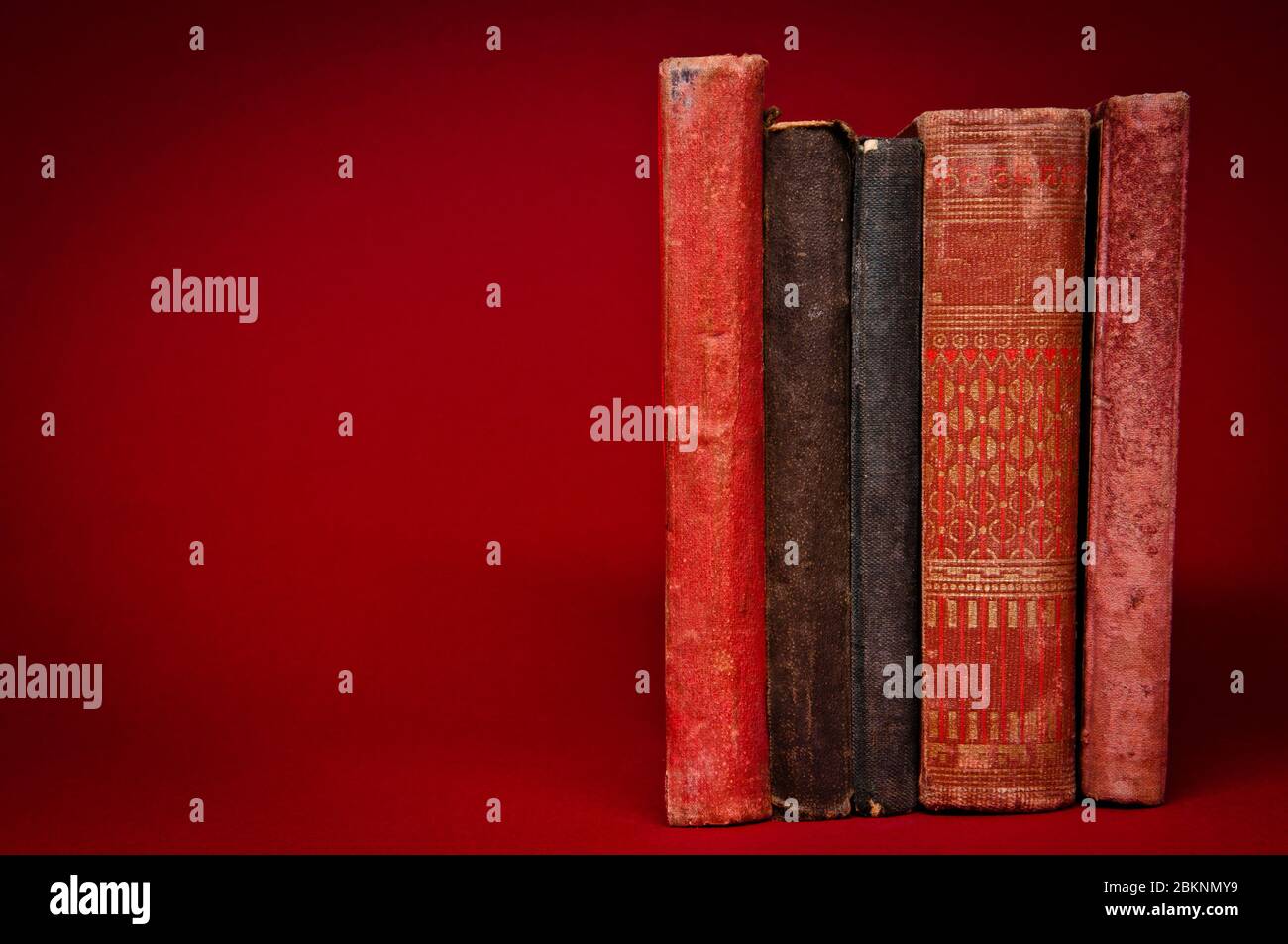 old antique books from scuffs and scratches Stock Photo - Alamy
