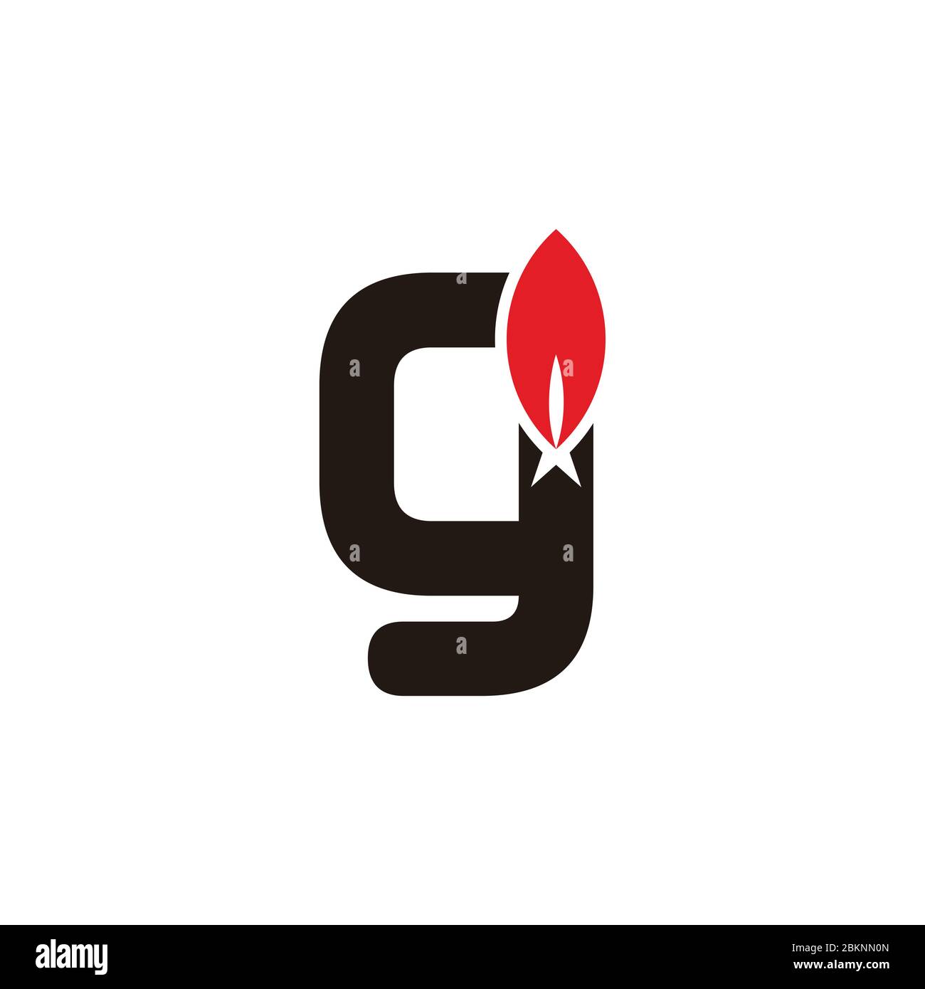 letter g simple gas flame symbol logo vector Stock Vector Image & Art ...